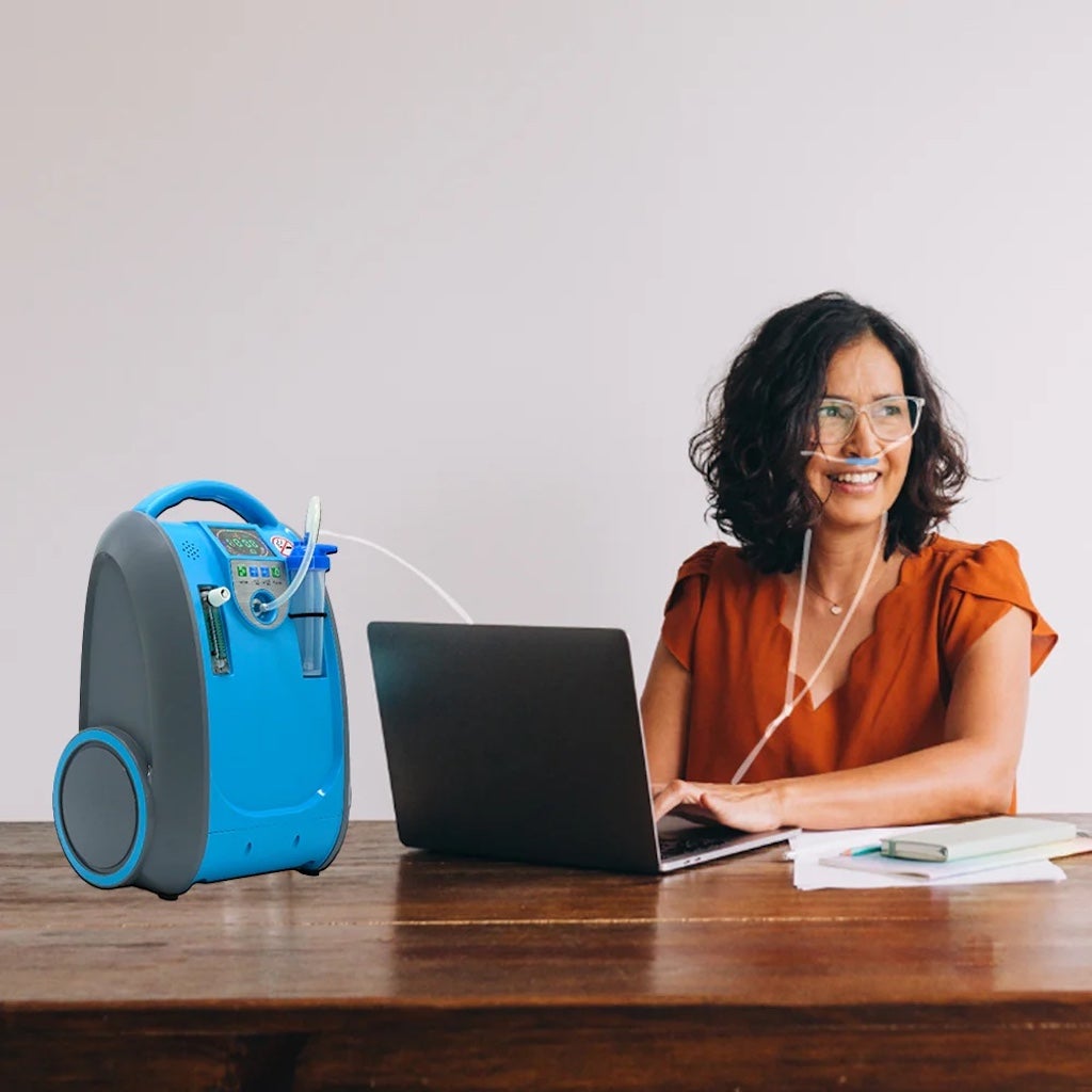 OxyGo Model 5 Portable Oxygen Concentrator for Travel & Home Use ...