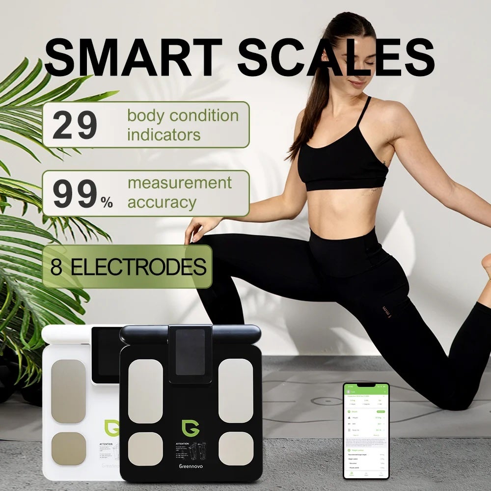 Greennovo Smart Body Fat Scale – 29 Metrics, Dual BIA, App Sync | ACTIN.ca 🇨🇦 Online Store ...