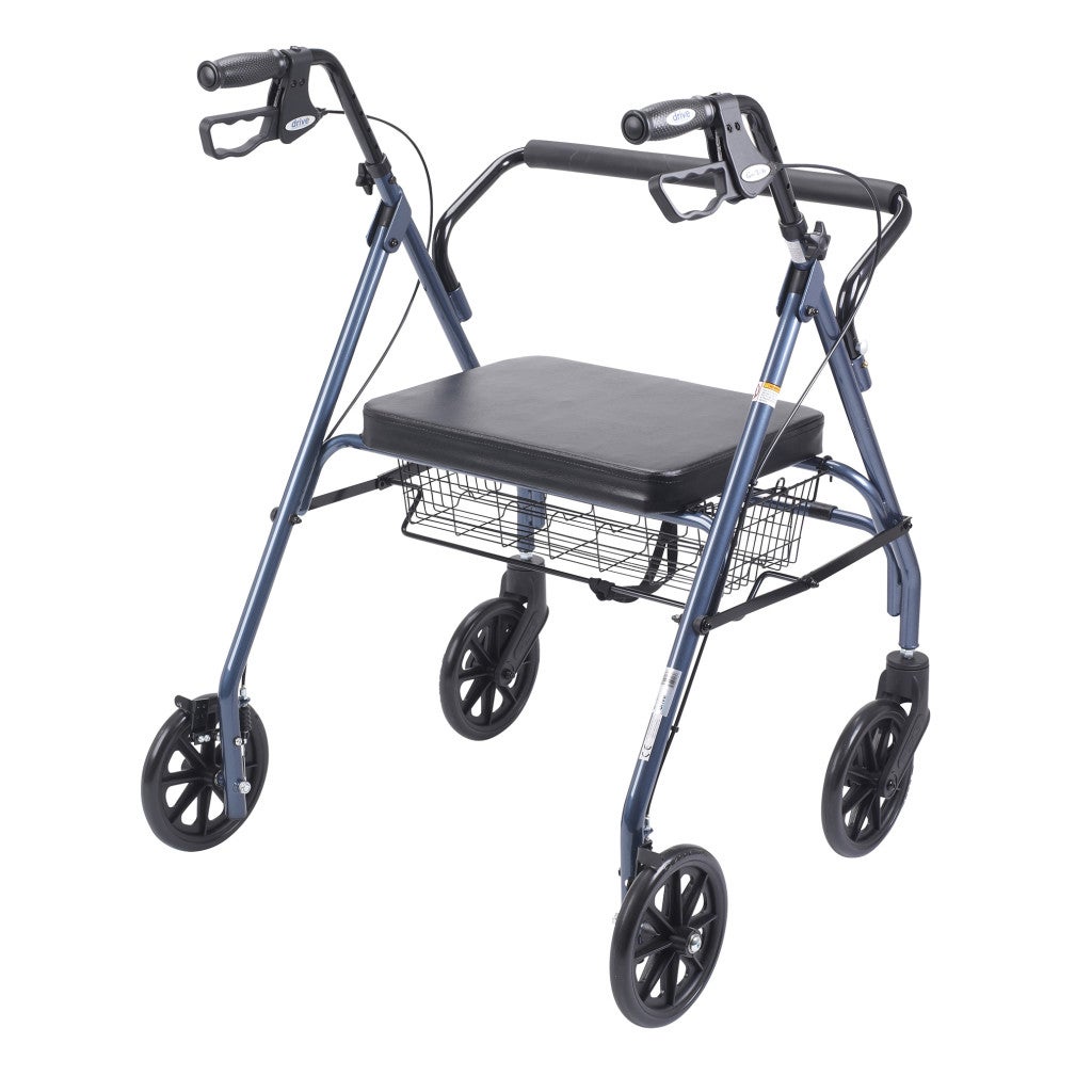 Drive Go-Lite Bariatric Steel Rollator Walker - Heavy-Duty Mobility ...