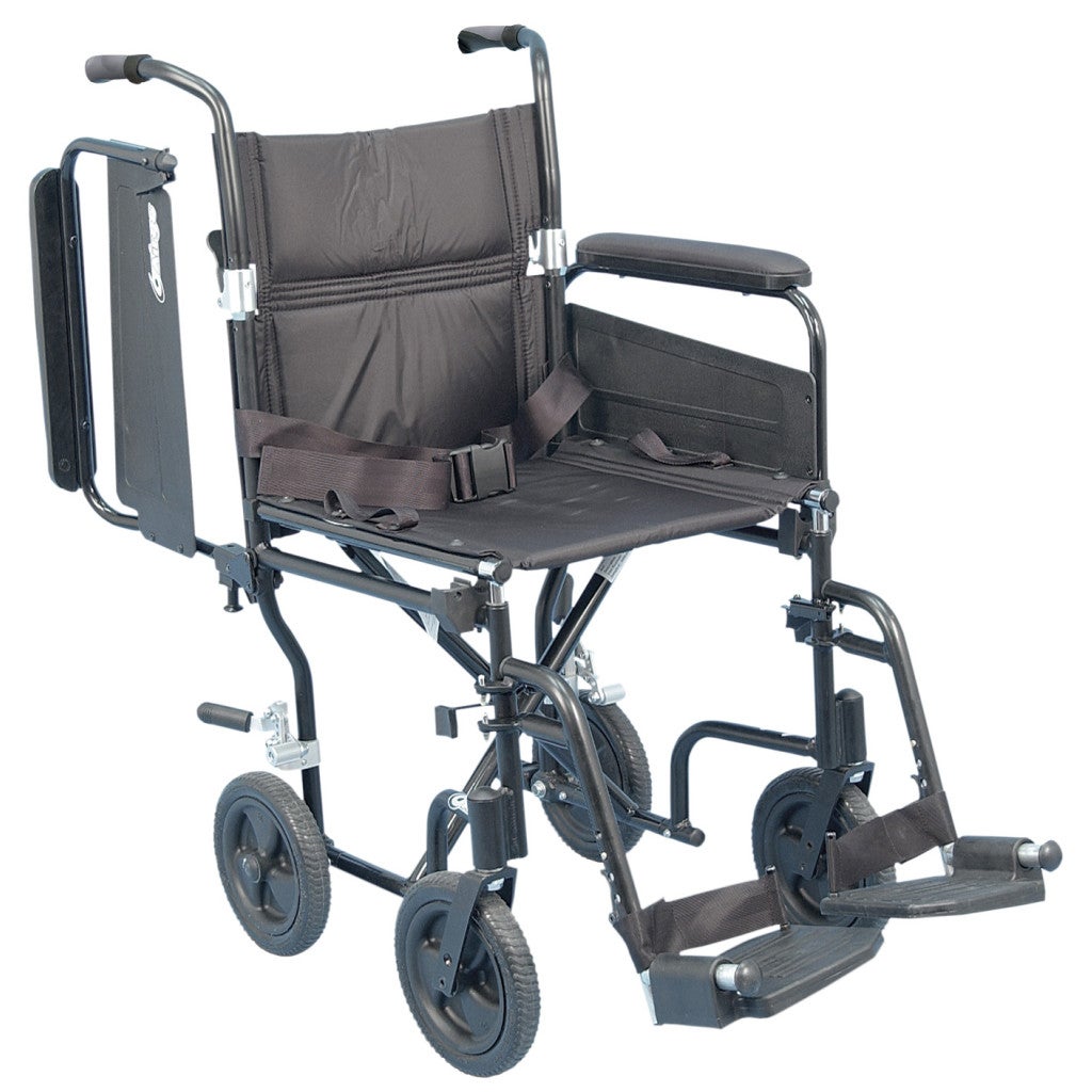 Airgo Comfort-Plus Lightweight Transport Chair with Flip-Back Arms ...