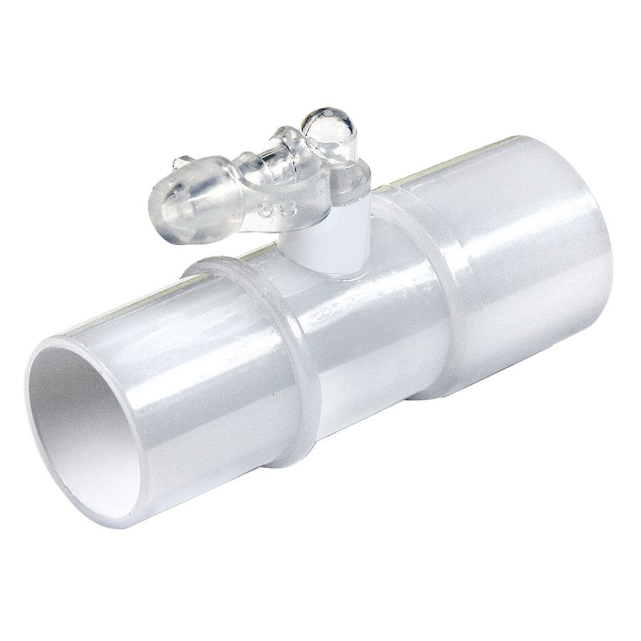 CPAPology CPAP Connector in Line Pressure / Oxygen Enrichment 22 mm (5 ...