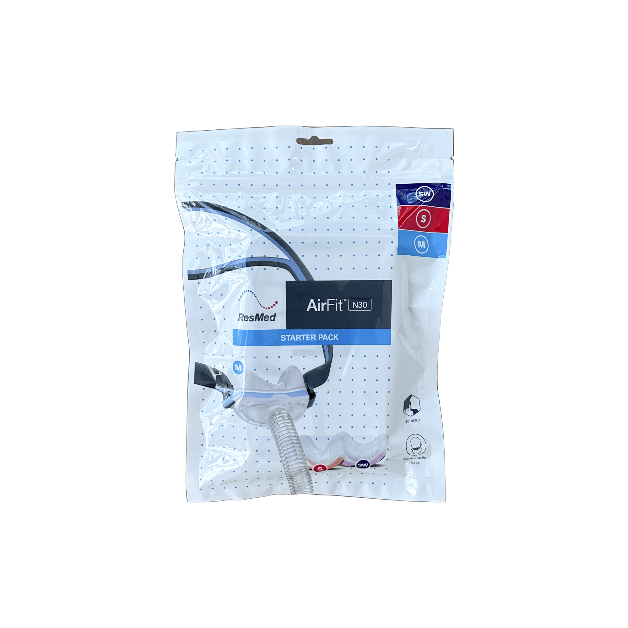ResMed AirFit N30 Nasal Complete System - Comfortable and Compact Nasal ...