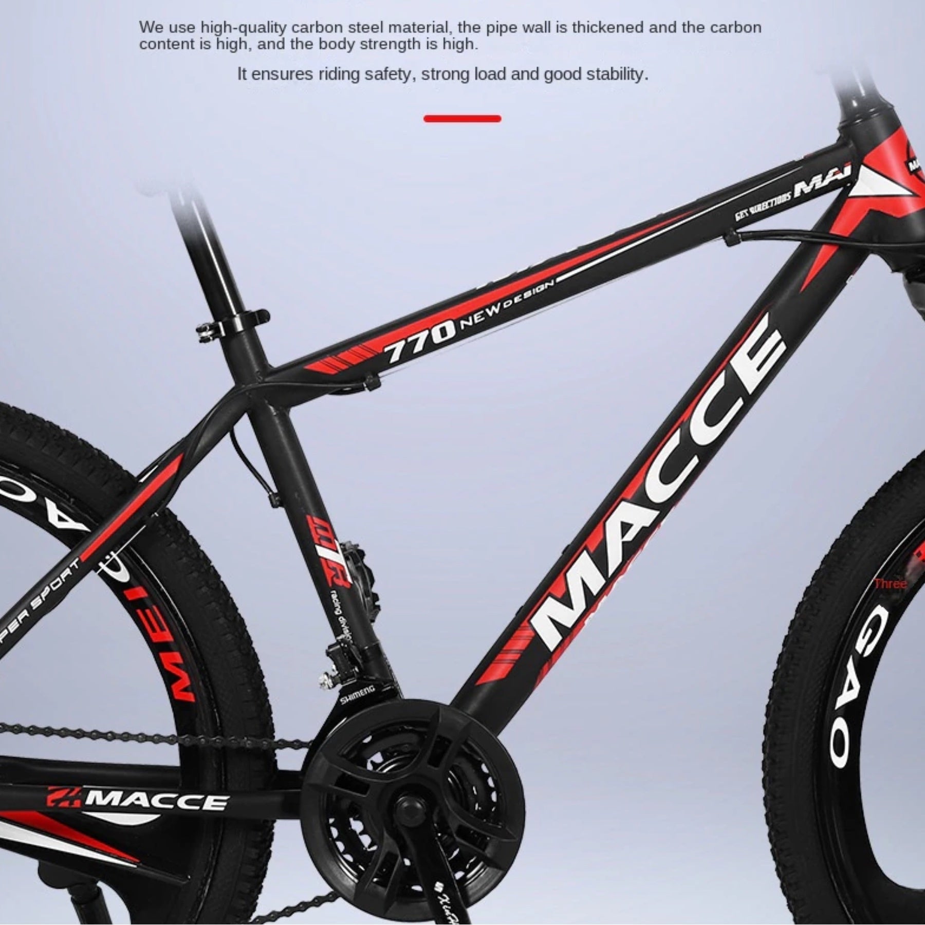 MACCE Adult Mountain Bike 26", 21 speed / Off-road Bike / Road Bicycle ...